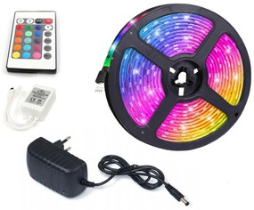 LED pásek - RGB 5050 - 5m - 30LED/m - 36W/5m - IP20 - SADA