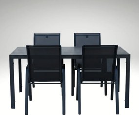 Vikio Venkovní zahradní set 140x80 pro 4 osoby DK302-140 antracit