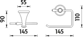 Retro Nimco LADA Držák na toaletní papír LA 19055-80