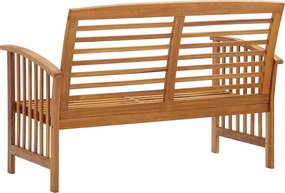 vidaXL Zahradní lavice s poduškami 119 cm masivní akáciové dřevo [310259] Barva: hnědá a tmavě šedá