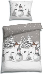 Florella Flanelové povlečení Tassin Grau Rozměr: 70x90 + 140x200 cm