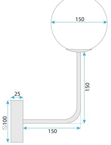Toolight Nástěnné osvětlení Modern G095-1W černé