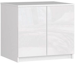 Nástavec na skříň Star 60 cm bílý lesk