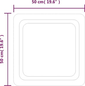 Koupelnové zrcadlo s LED osvětlením 50x50 cm 151777