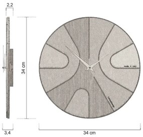 Designové hodiny 10-040-65 CalleaDesign AsYm 34cm