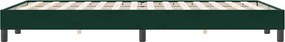 Postel Box Spring bez matrace tmavě zelená 120x220 cm samet 3315870