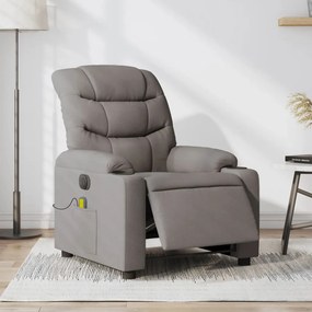 Elektrické masážní polohovací křeslo taupe textil 3206643