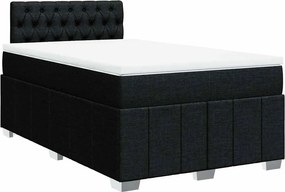 Box spring postel s matrací černá 120x200 cm textil 3287044