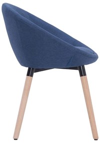 Petromila Jídelní židle modrá textil