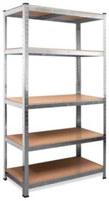 Jurhan Regál s vysokou nosností HEAVY, max. 875kg, 90x40x180cm, stříbrná