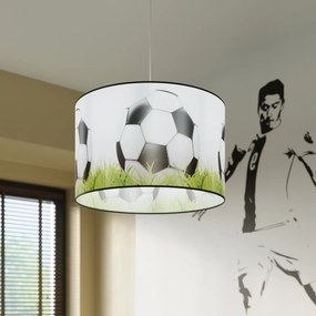 Dětské závěsné svítidlo Ball C, 1x plastové stínítko se vzorem, (fi 40cm)