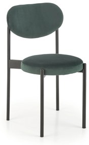 Tmavě zelená jídelní židle K509