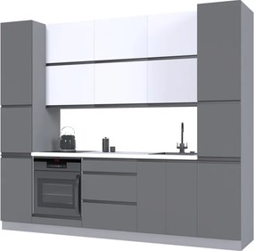 Sada 2.6 v Bílá/Bílá M01, n Šedá/Tmavě šedá M04, pr černá, pl šedá RioLine Luxe / RíóLajn Lux Matný