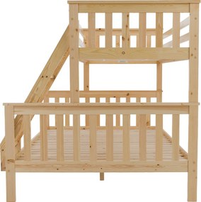 Patrová rozložitelná postel 90/140x200, přírodní, LUINI Kondela 0000235839