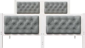 Rám postele Světle šedá 150 x 200 cm Masivní borové dřevo 3394287