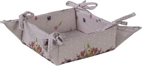 Bavlněný košík na pečivo s králíčkem Happy Bunny - 35*35*8 cm