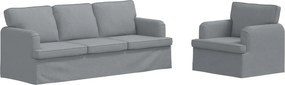 Set pohovek 2 ks Světle šedá textil 3407604