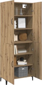 Vysoký bufet 2 ks Artisanový dub 69,5 x 34 x 180 cm 3394570