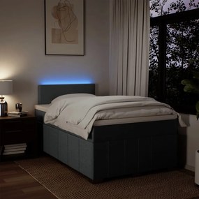 Box spring postel s matrací tmavě šedá 120x190 cm textil 3289301