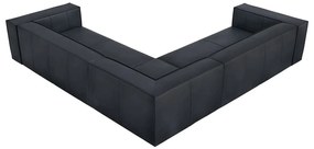 Tmavě modrá kožená rohová pohovka (variabilní) Madame – Windsor &amp; Co Sofas