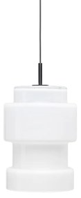 Elegantní závěsné svítidlo z ručně foukaného skla Axle S LED Barva: Bílá, Délka kabelu: 2000 mm, Stmívání: Stmívatelné fázově