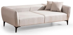 Hanah Home Rozkládací třímístná pohovka BELISSIMO béžová 220 cm 560ARE1362
