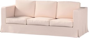 Potah na pohovku IKEA  Karlanda 3-místná nerozkládací, dlouhý barva růžová látka pletený vzor