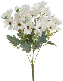 kytice chryzantém 42cm - bílá