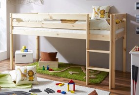 Dětská vyvýšená postel Alva s žebříkem + rošt ZDARMA