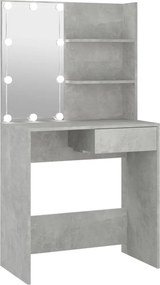 vidaXL Toaletní stolek s LED 74,5 x 40 x 141 cm [808805] Barva: dub sonoma