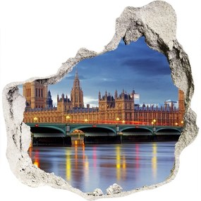 Wallmuralia Fototapeta díra na zeď 3D Temže Londýn 75x75 cm
