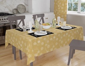 Orbytex Ubrus vánoční teflonový - V-01 - zlatý Rozměry: 65x65, Tvar: Čtverec