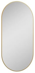 LOTOSAN Sand Bean LED zrcadlo 52x92cm, zlatá AQ LN8463
