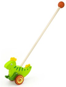 Viga Jezdící dřevěná hračka na tyči dinosaurus