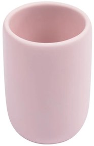 OnaDnes -20% Růžový plastový stojan na zubní kartáčky Kave Home Chia