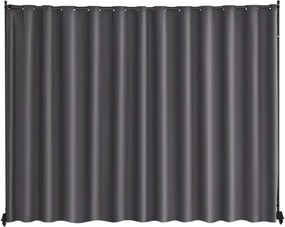 Dělicí stěna VEVOR, 308,5 × 45 × 245,5 cm – Šedá