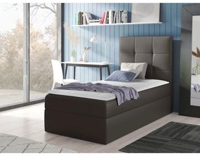 Kontinentální jednolůžková postel Kanvar 2, Strana: levá, Rozměr postele: 100x200, Barva:: ekokůže Soft 029