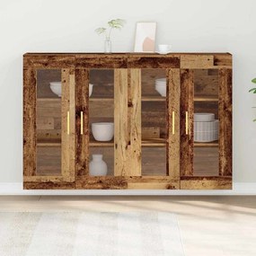 Nástěnné skříně 2 ks Staré dřevo 69,5 x 34 x 90 cm 3334305