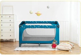 Ricokids Cestovní postýlka 125 x 65 x 78 cm RK-240 tmavě modrá