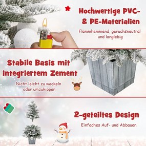 Costway 100 cm umělý vánoční stromek seskupený vánoční strom s 80 vícebarevnými