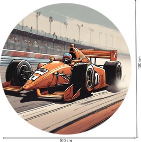 PIPPER. Kruhová samolepka na zeď "Formula" Velikost: 60cm