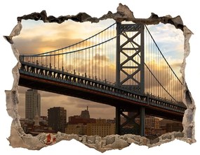 Wallmuralia Fototapeta díra na zeď 3D Most Filadelfie 95x64 cm