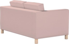 Potah na pohovku IKEA  Karlanda 2-místná, krátký barva růžová látka pletený vzor