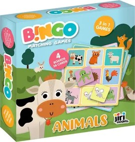 JIRI MODELS Bingo Zvířátka / Společenská hra / 3 v 1 / od 3 let