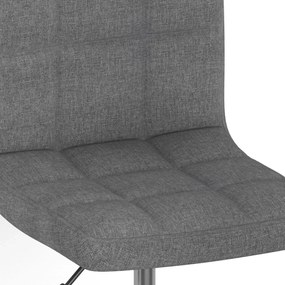 vidaXL Otočná jídelní židle textil [3087470] Barva: Tmavě šedá