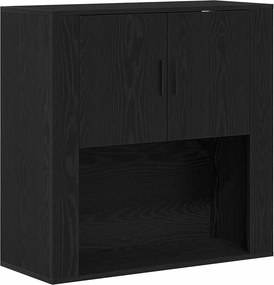 Vysoký bufet Černý dub 80 x 33 x 150 cm Kompozitní dřevo 3334338