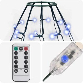 Světýlka na stromeček 500 modrých LED 500 cm dovnitř i ven 328898