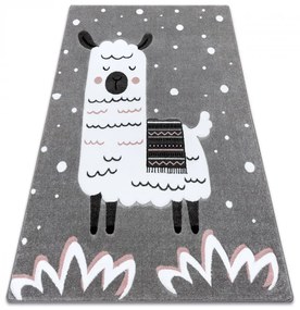 Dywany Łuszczów Dětský kusový koberec Petit Lama grey Rozměry koberců: 160x220