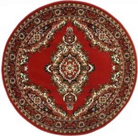 Kusový koberec TEHERAN T-102 red kruh, 190x190 (průměr) kruh, červená, chodba / predsieň, Alfa Carpets