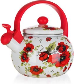 Smaltovaná pískací konvice POPPY 2,2 l